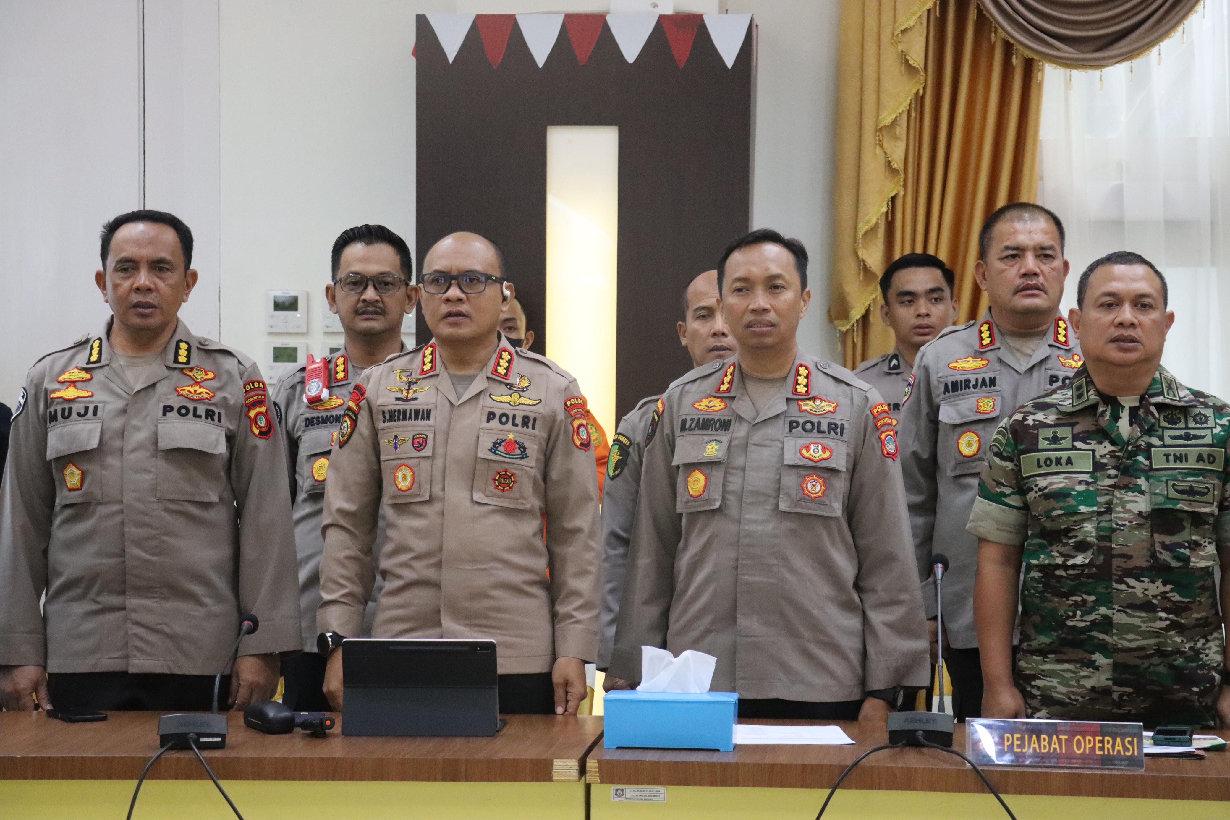 Gelar Rapat Lintas Sektoral Polda Gorontalo Bahas Kesiapan Pengamanan
